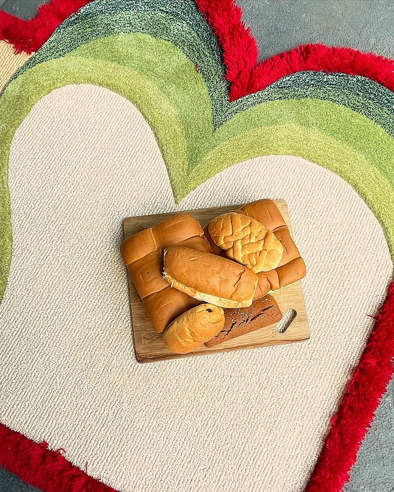 'Breakfast and Strawberry Jam' Irregular Shape Hand-Tufted Wool Rug by ...