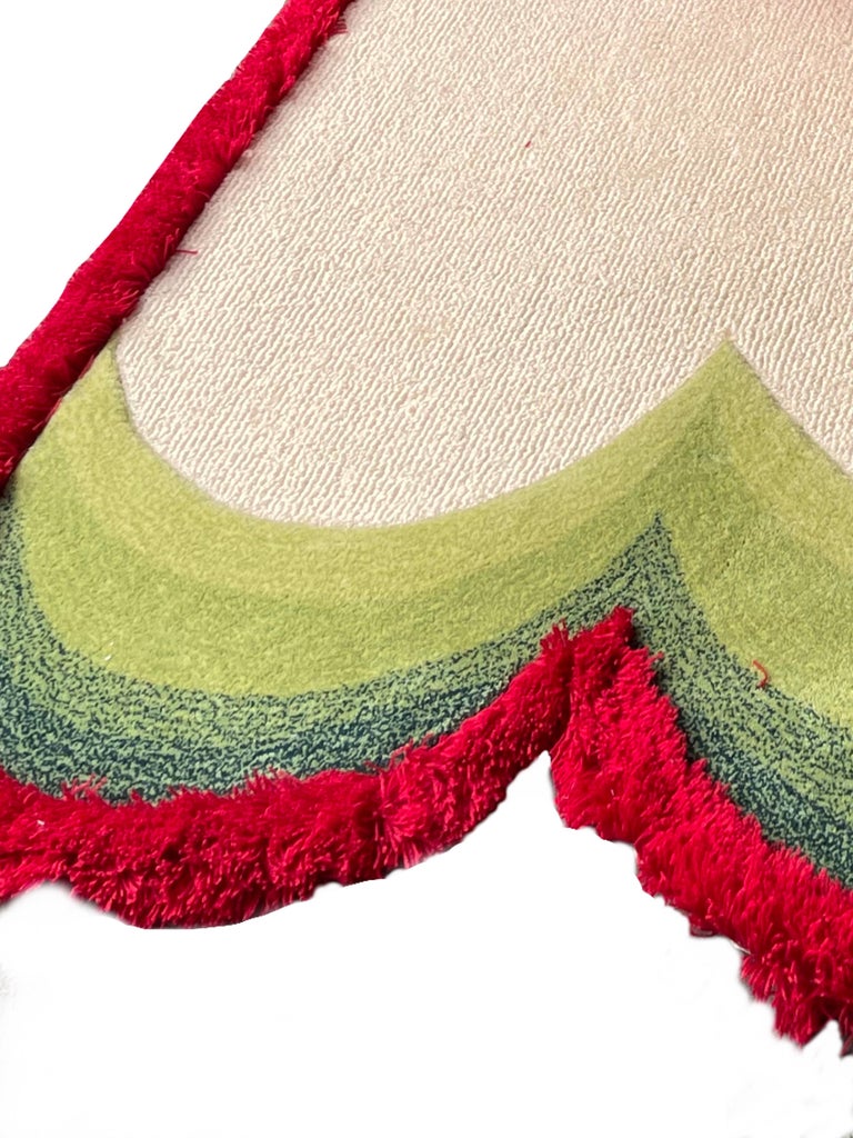 'Breakfast and Strawberry Jam' Irregular Shape Hand-Tufted Wool Rug by ...