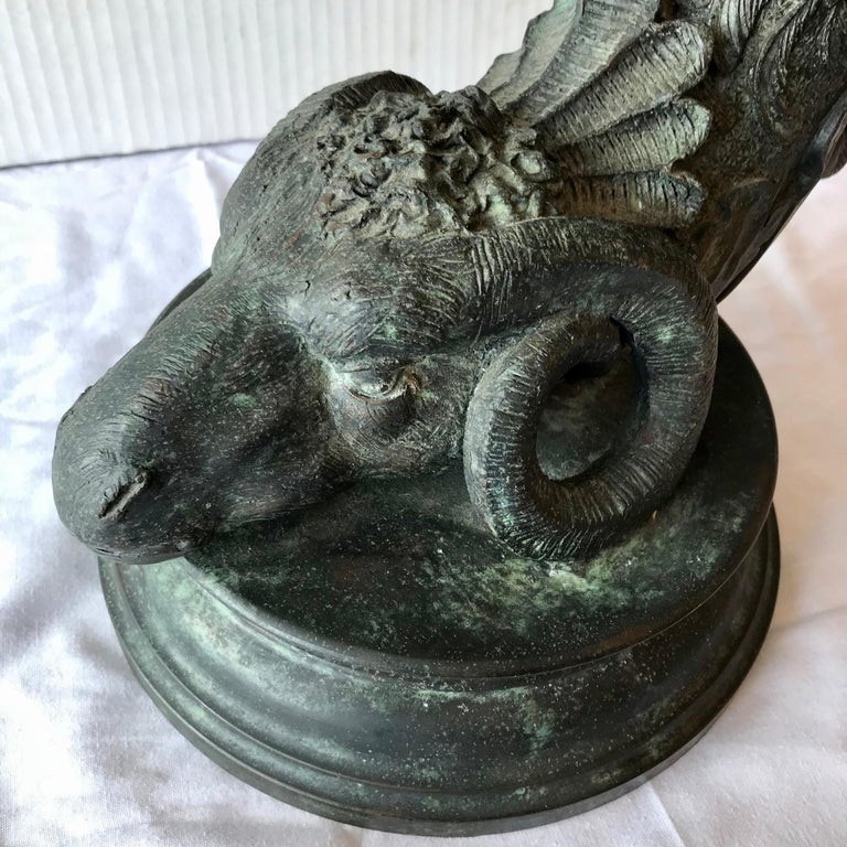 " Grand Tour " Greco Roman Figural Bronze Cornucopia Form Vase For Sale ...