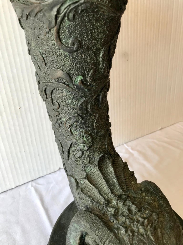 " Grand Tour " Greco Roman Figural Bronze Cornucopia Form Vase For Sale ...