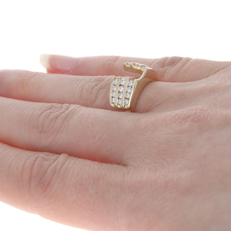 Customizable Yellow Gold Diamond Enhancer Wedding Band, 14k Round ...