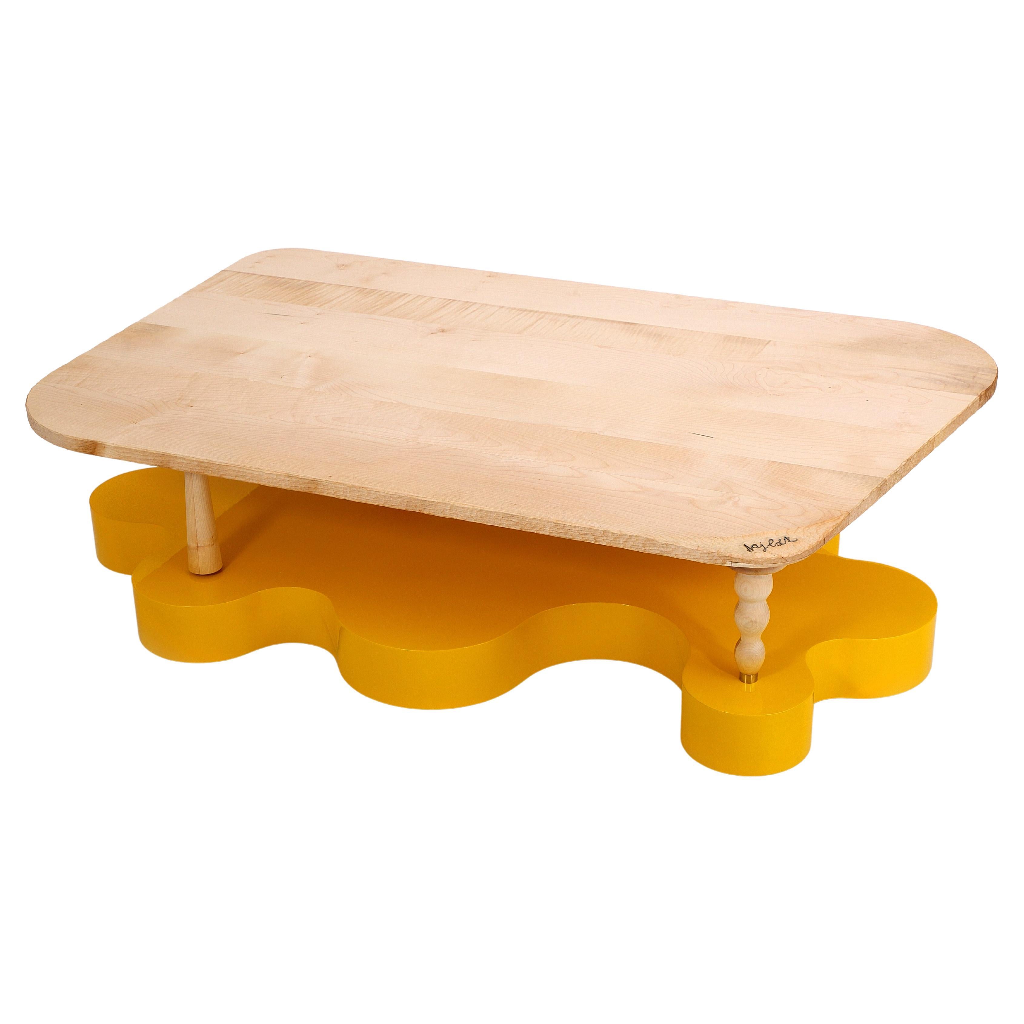 " Yellow shapes " coffe table For Sale at 1stDibs