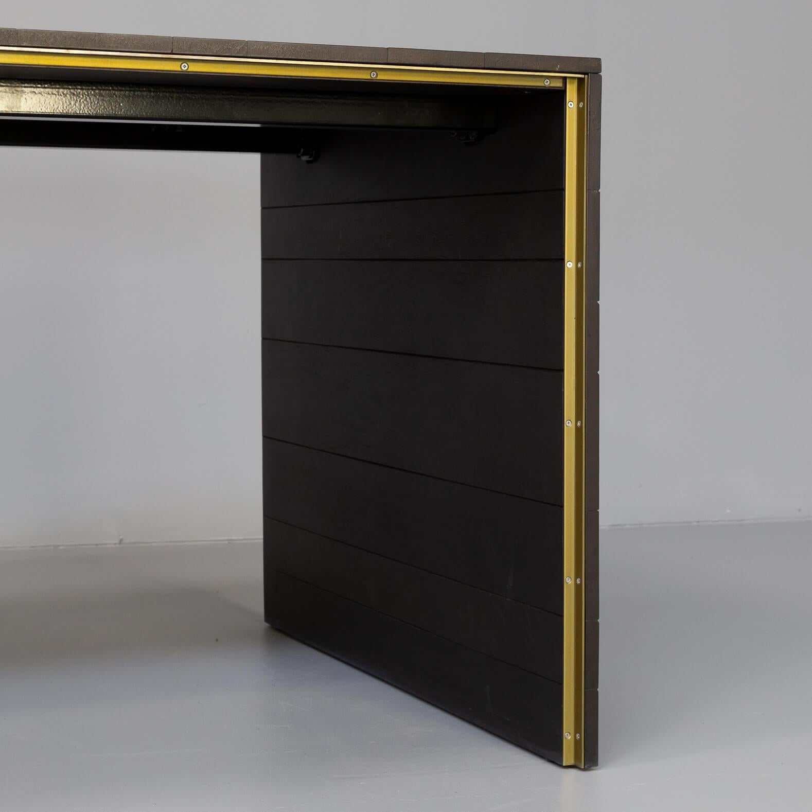 00s Henk Vos ‘Black Kabbes’ Dining Table for Linteloo For Sale at 1stDibs