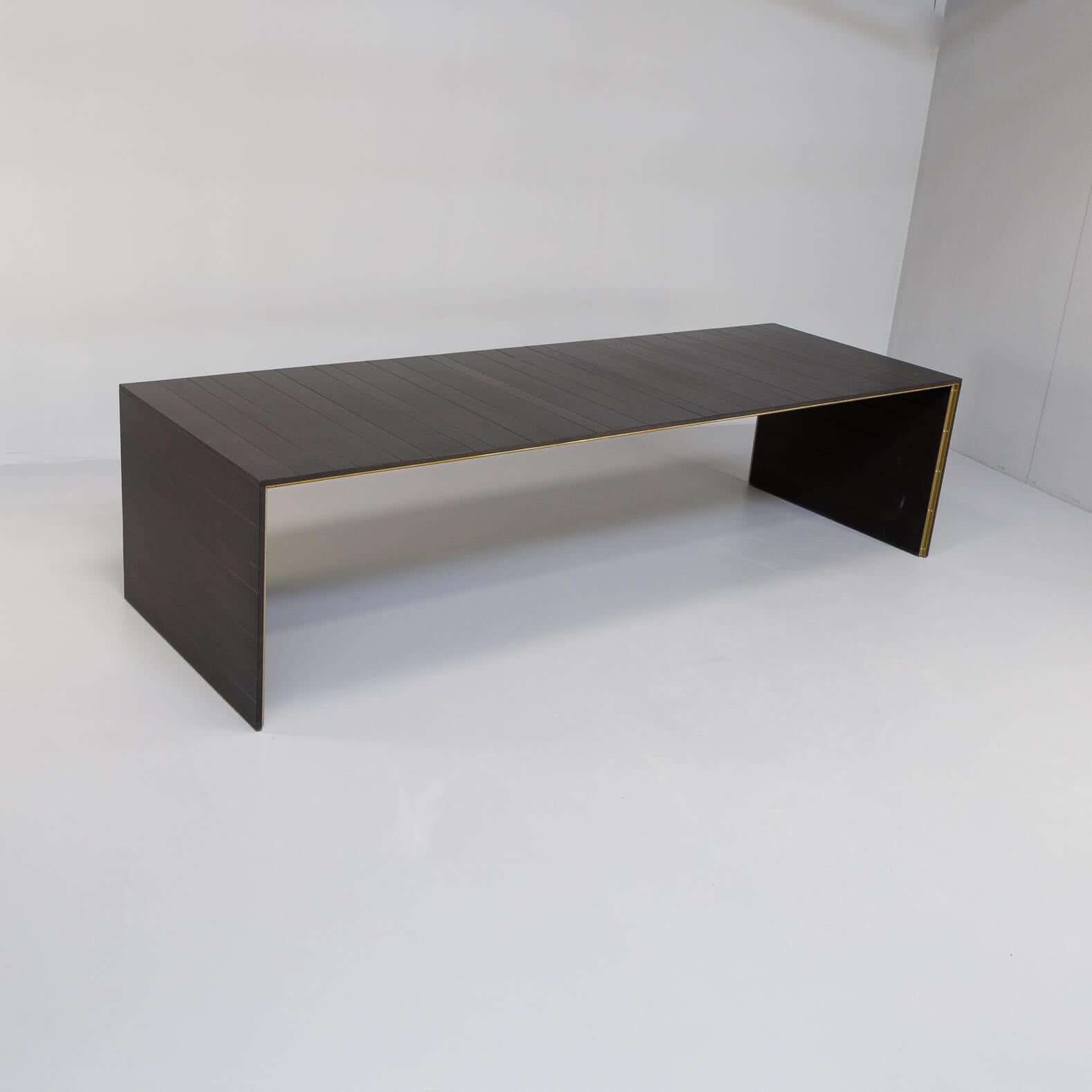 00s Henk Vos ‘Black Kabbes’ Dining Table for Linteloo For Sale at 1stDibs