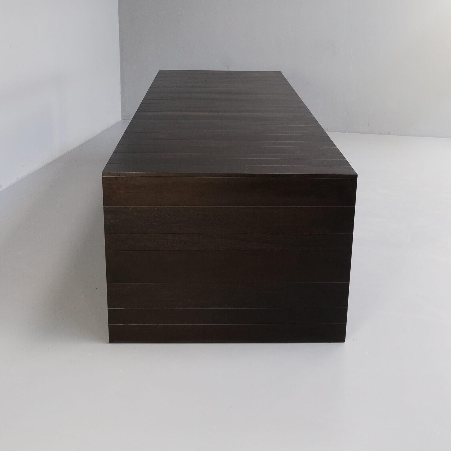 00s Henk Vos ‘Black Kabbes’ Dining Table for Linteloo For Sale at 1stDibs