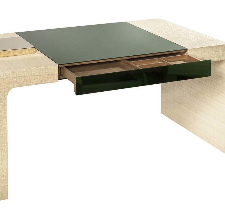 02.03 Collection Green Writing Desk For Sale at 1stDibs