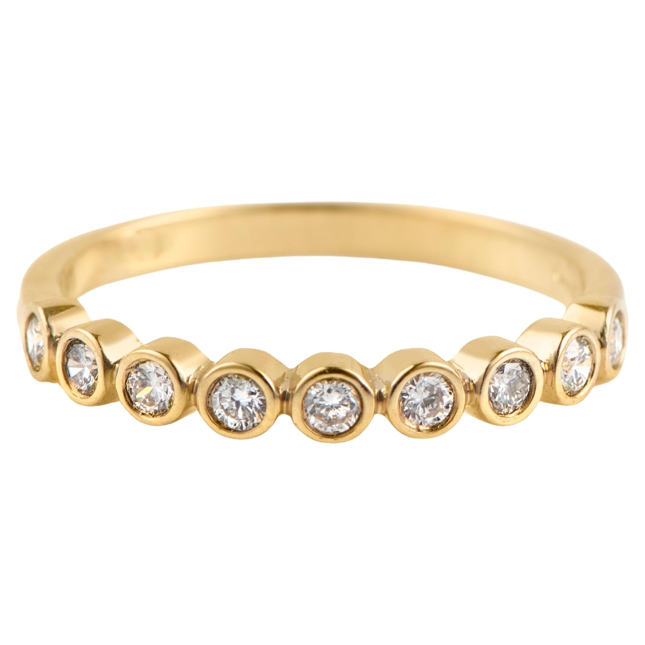 Customizable 18K Yellow Gold stacking ring with rope detail For Sale at ...