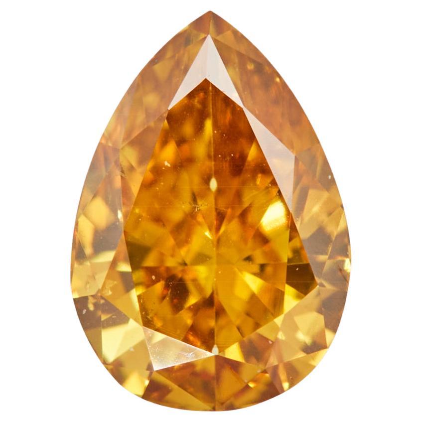 0.28 Carat Fancy Intense Greenish Yellow Marquise Diamond For Sale at ...