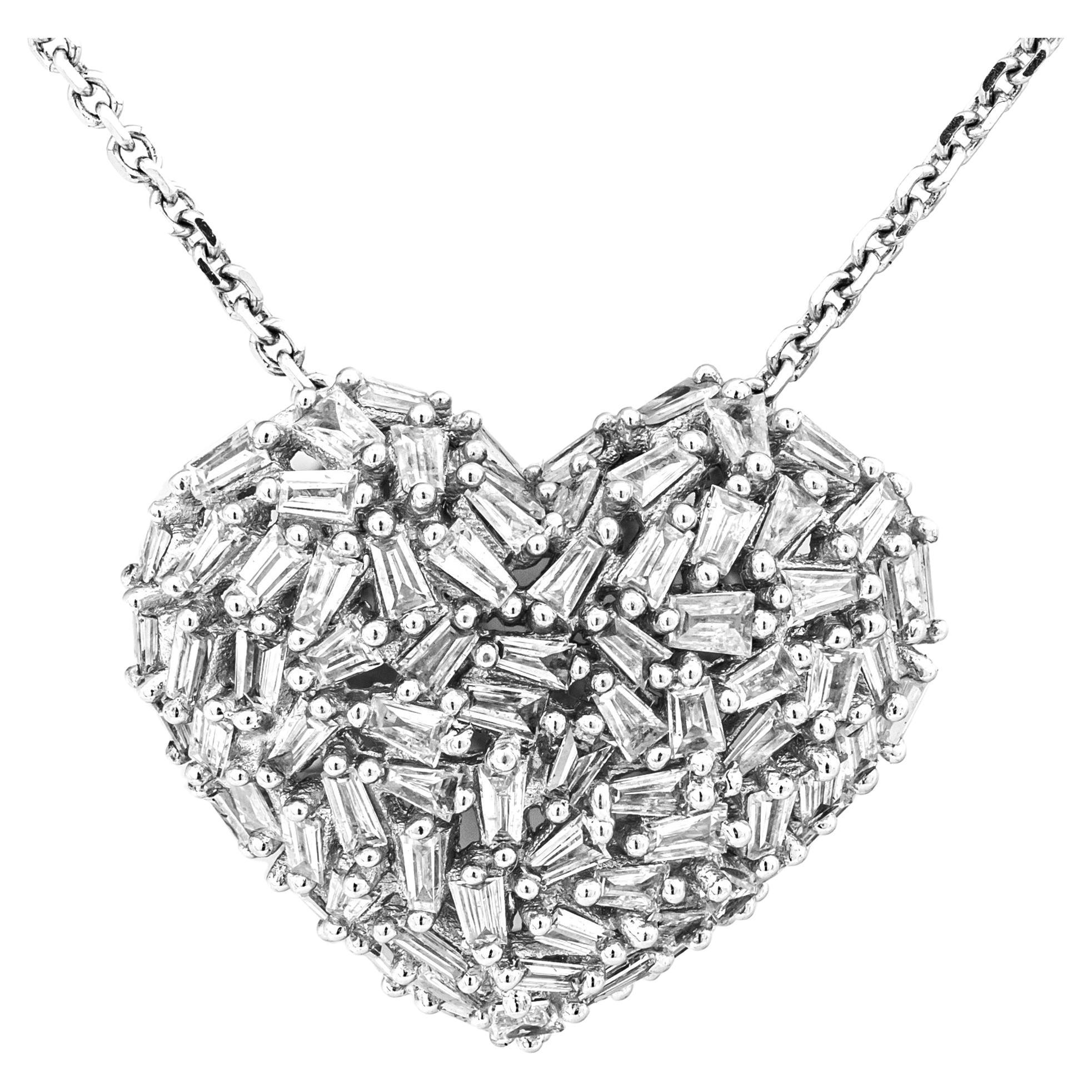 3.50 ct Natural White Diamonds Pendant For Sale at 1stDibs