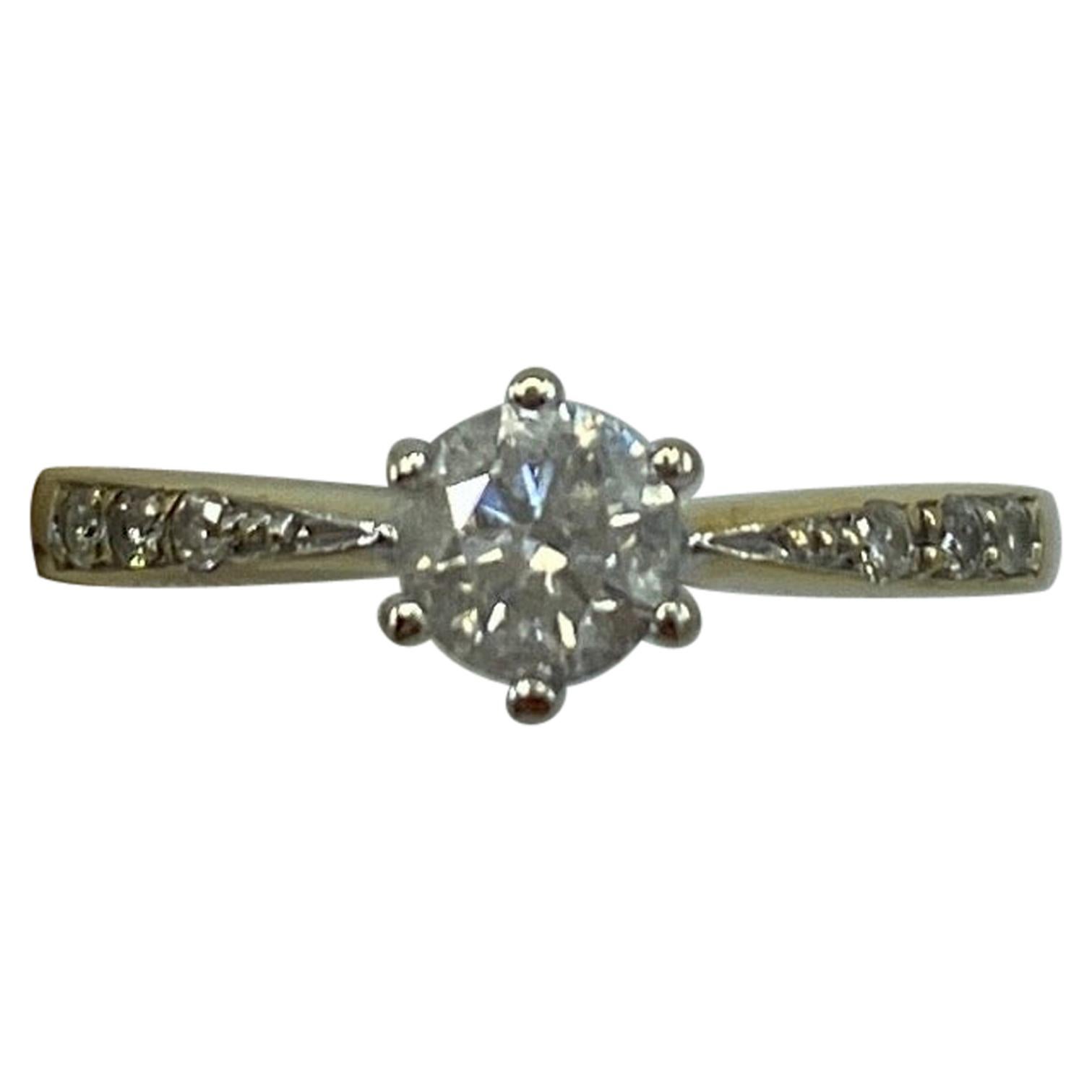 5ct Solitaire Traceable Diamond Ring In 18 Karat White Gold By Rocks ...