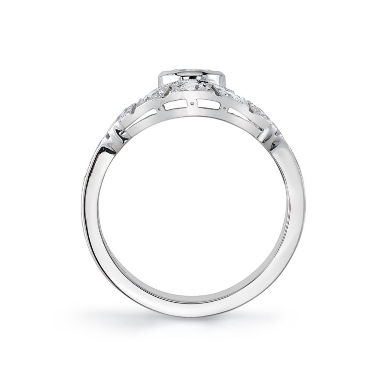 Handcrafted Renee Old European Cut Diamond Ring by Single Stone For Sale at 1stDibs