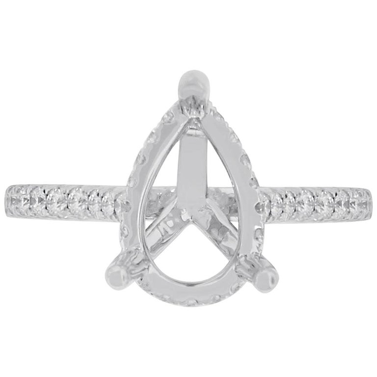 0.48 Carat Diamond Ring Mounting For Sale at 1stDibs