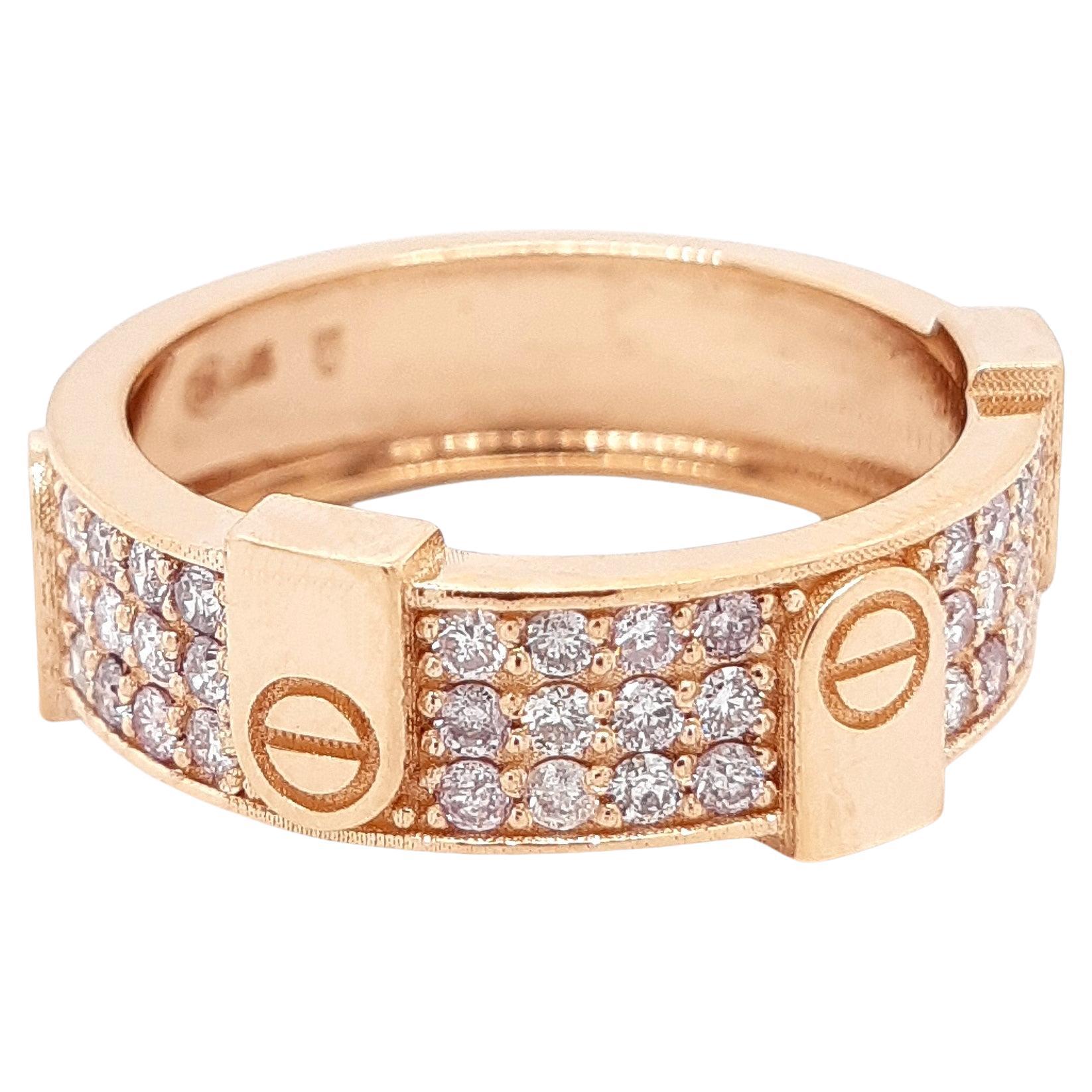 IGI certificate 1.50ct Natural Pink Diamond Ring For Sale at 1stDibs