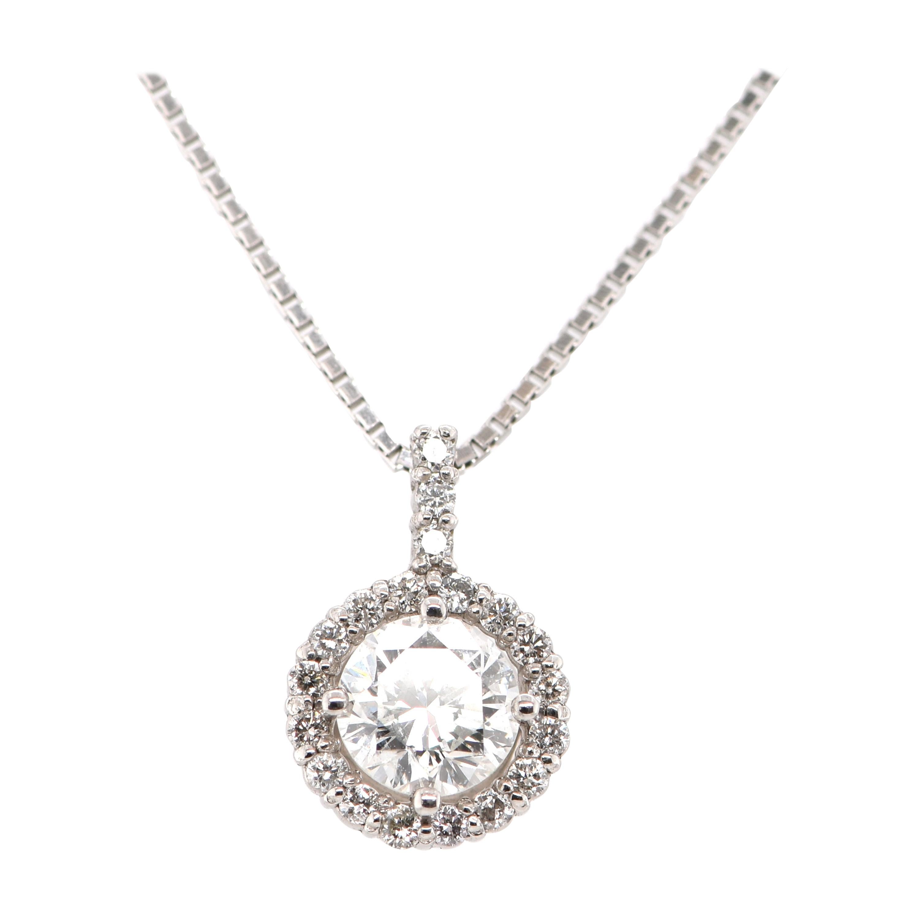 1.98 Carat Natural Pear-Shape Emerald and Diamond Drop Pendant Set in ...