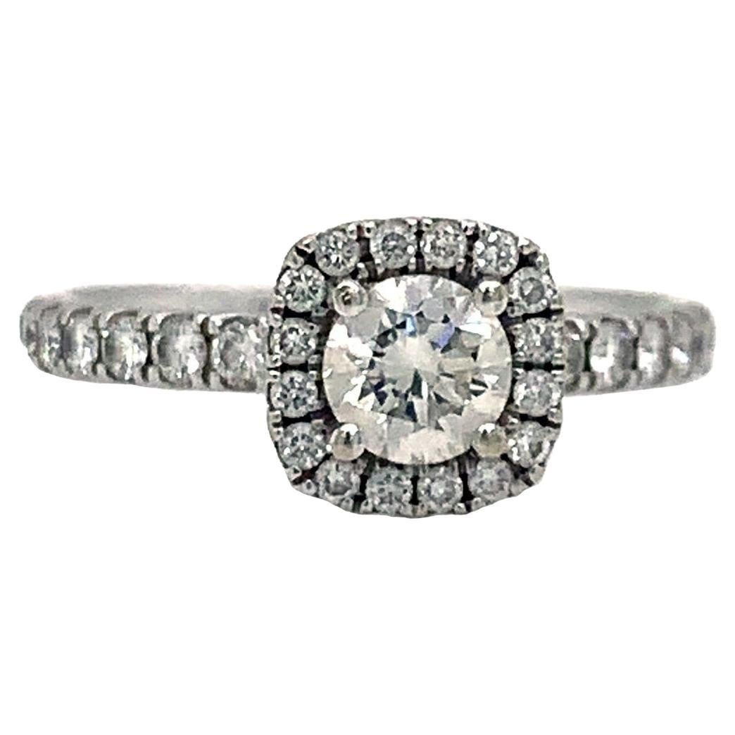 Vintage .50 Carat Diamond 14k Gold Filigree Ring For Sale at 1stDibs