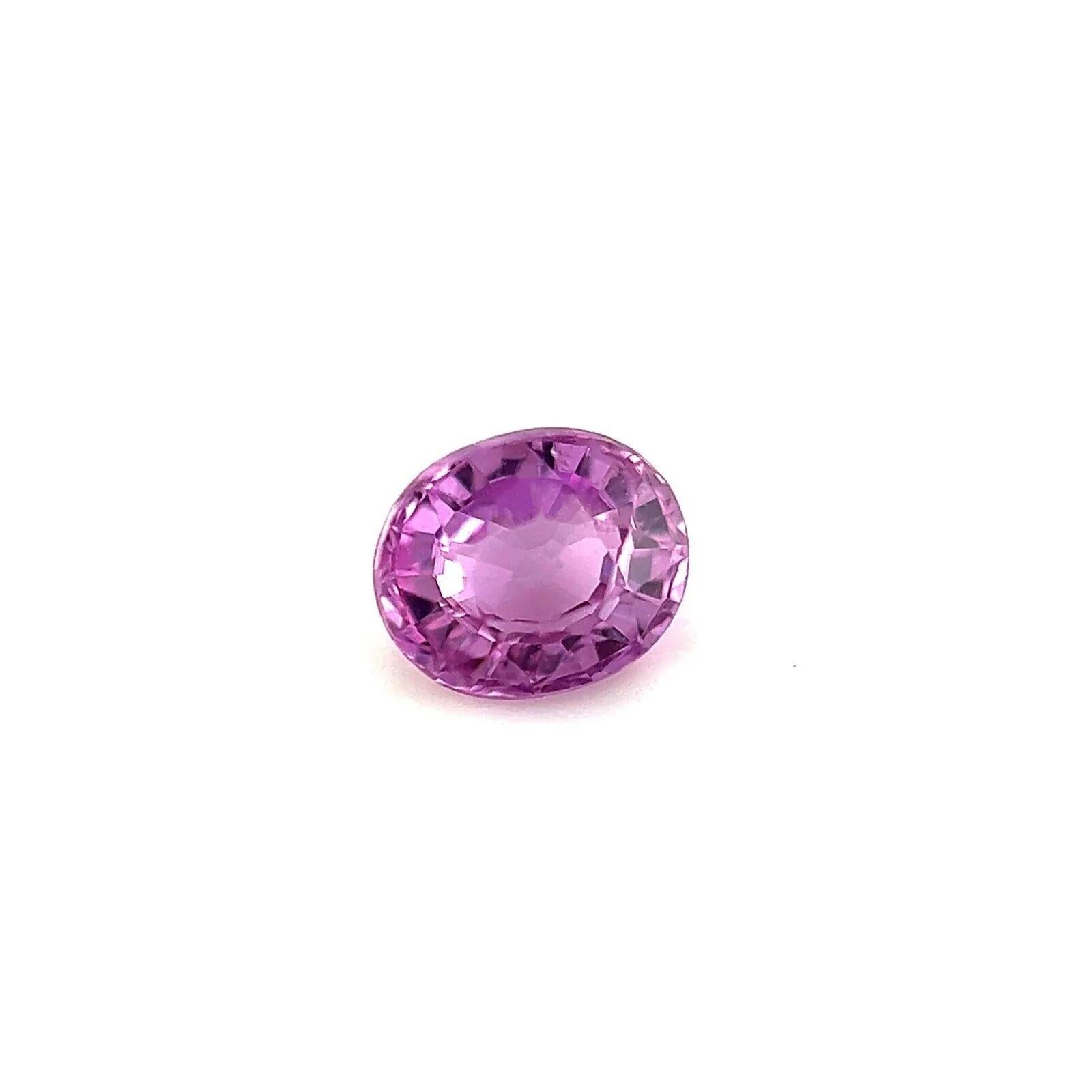 0.52ct Pink Purple Unheated Sapphire Oval Cut Rare Loose Gem For Sale at 1stDibs | purple and ...