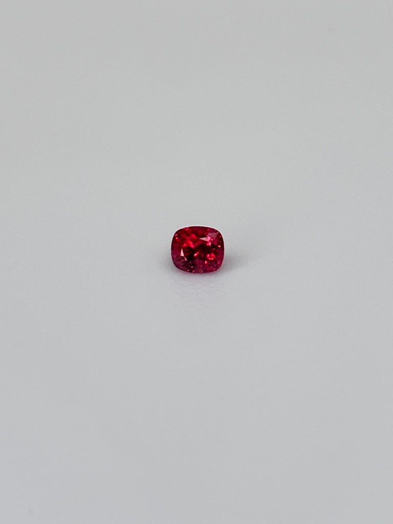 0.54 Carat Reddish Pink Burmese Spinel For Sale at 1stDibs