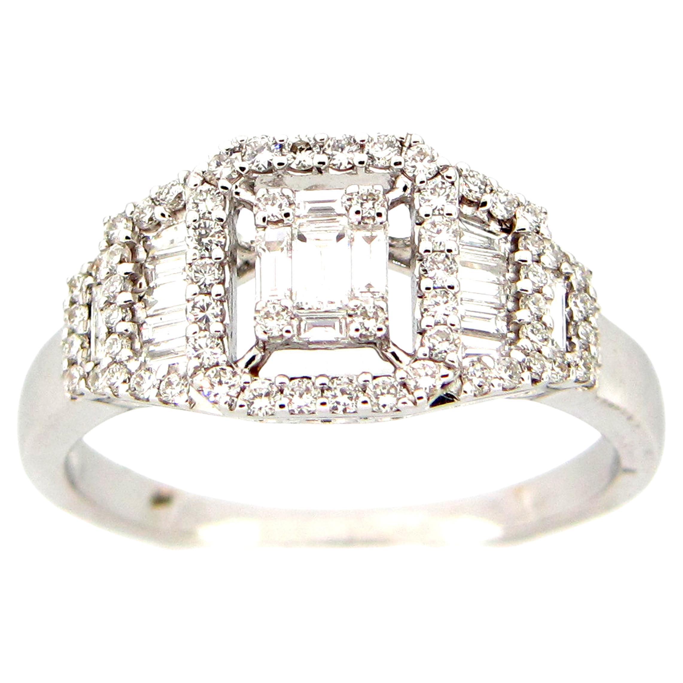 Starburst Diamond Cluster Ring at 1stDibs | starburst diamond ring