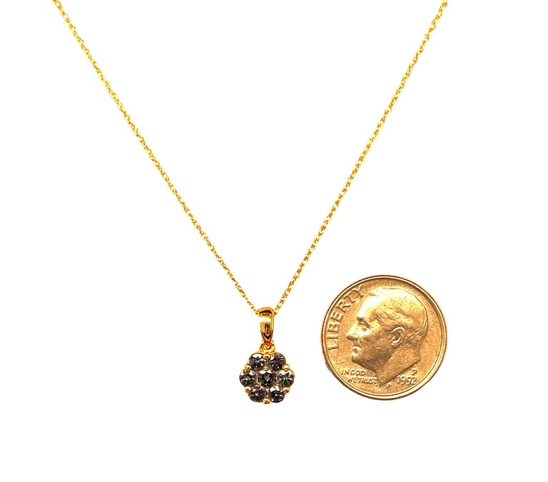 0.57 Carat Alexandrite Pendant with 14k Yellow Gold Chain For Sale at ...