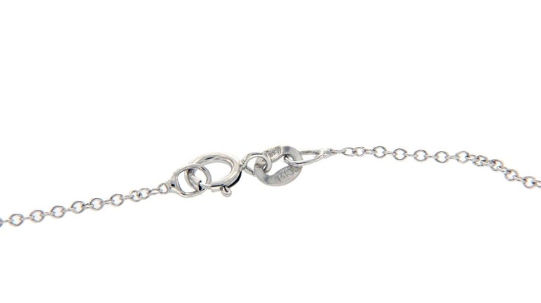 0.70 Carat Diamond 18 Karat Gold Open Cross Pendant 14 Karat Gold Chain ...