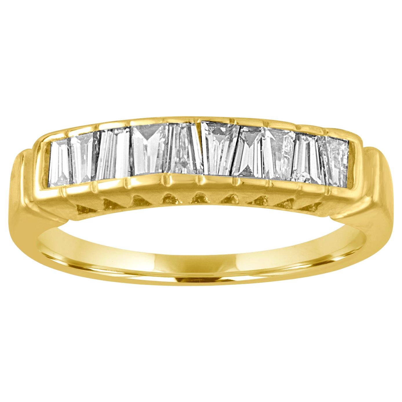 6.00 Carat Tapered Baguette Diamonds Band For Sale at 1stDibs