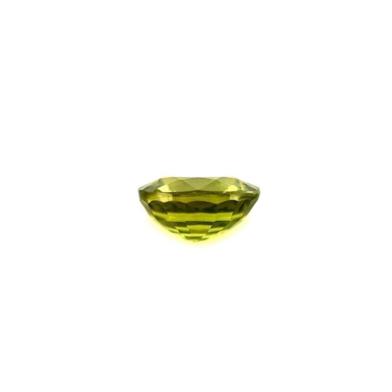 0.72ct Fine Vivid Green Natural Sapphire Oval Cut Loose Rare Gem VS For Sale at 1stDibs