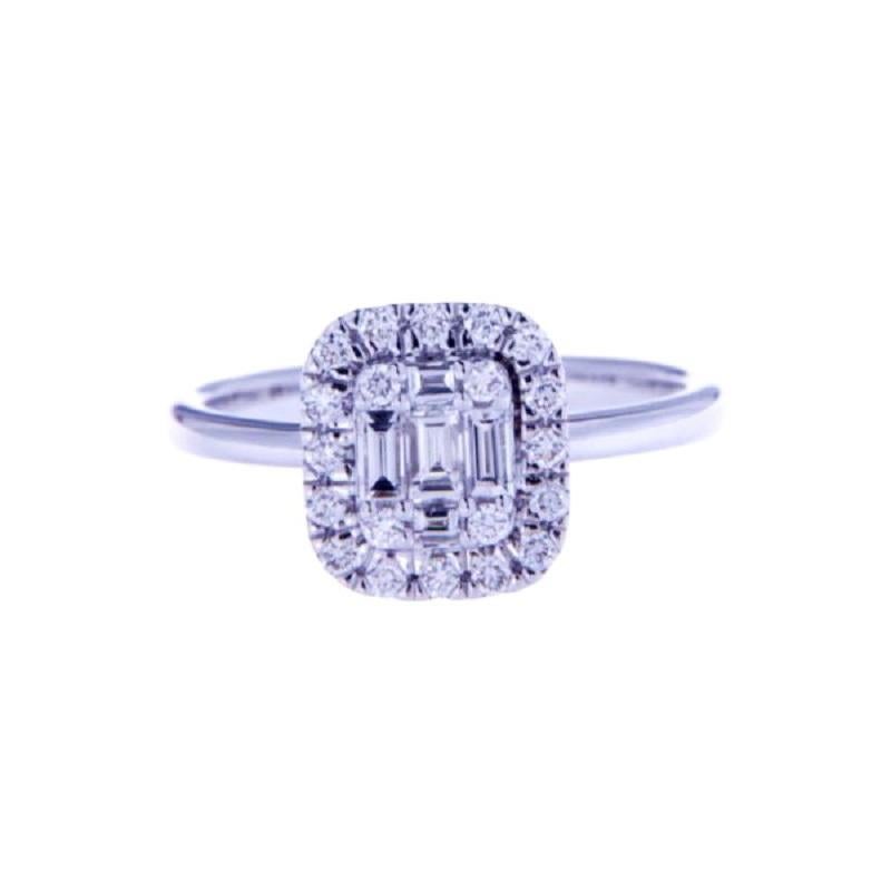 5ct Solitaire Traceable Diamond Ring In 18 Karat White Gold By Rocks ...