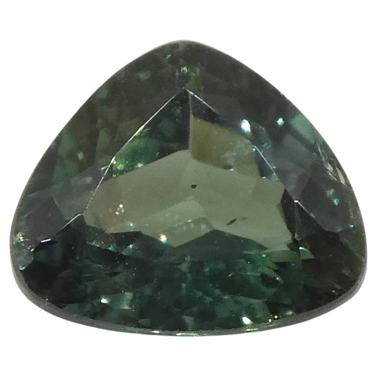 0.79ct Modified Heart Brilliant Blue-Green to Purple Alexandrite GIA ...