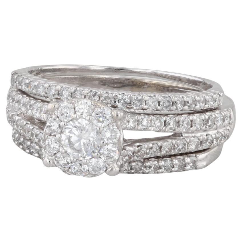 Antique Austrian Ring 1 ctw. Diamonds solid 14K Rose Gold Silver Ø US 6 ...