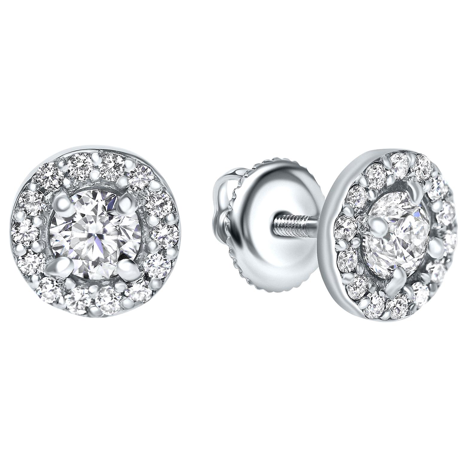 Cartier Earring with 0.84 Carats in Diamond in 18k White Gold, Only One ...