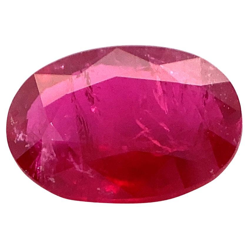 0.87ct Oval Red Ruby from Mozambique For Sale at 1stDibs