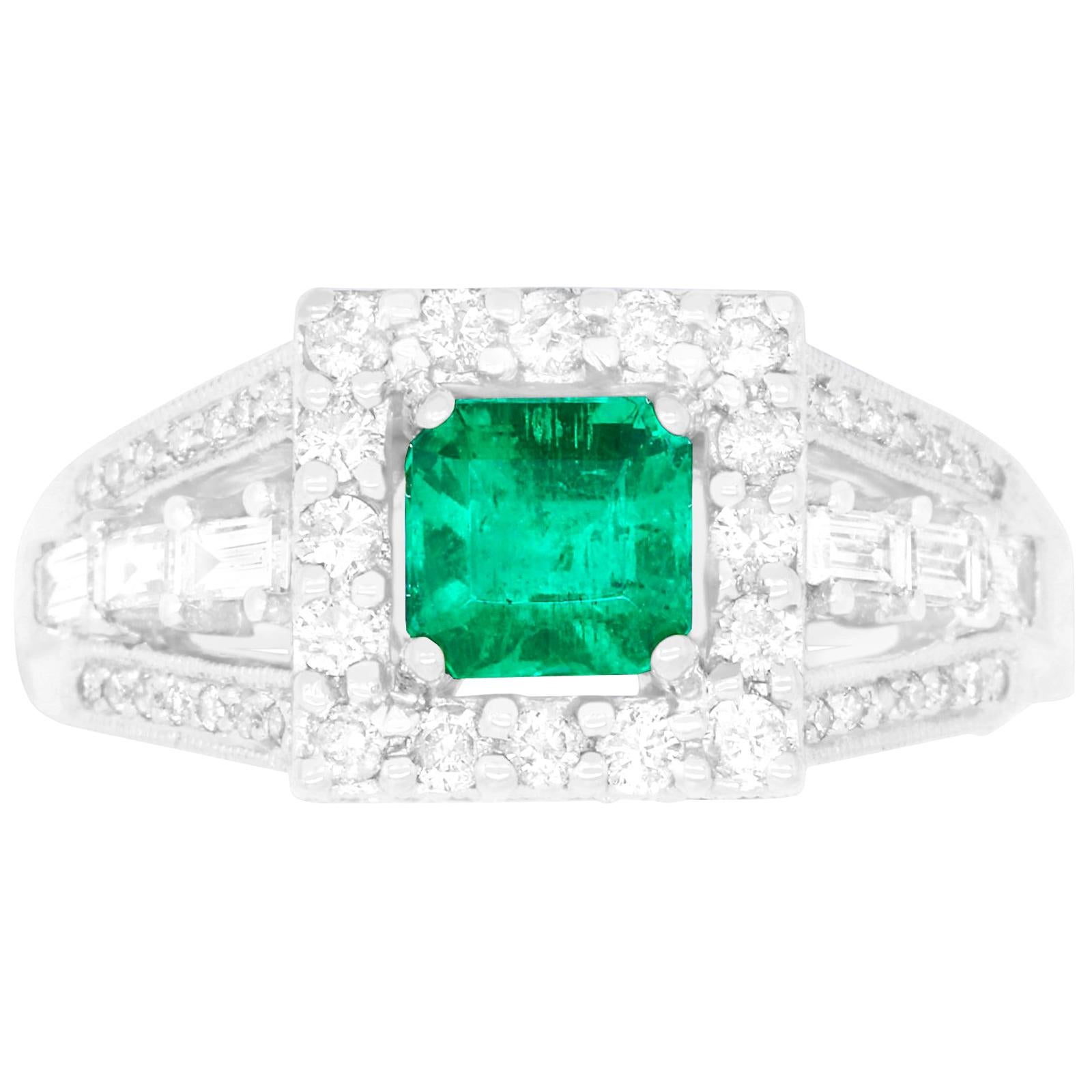 4 Ct Emerald Cut Diamond Ring - 73 For Sale on 1stDibs