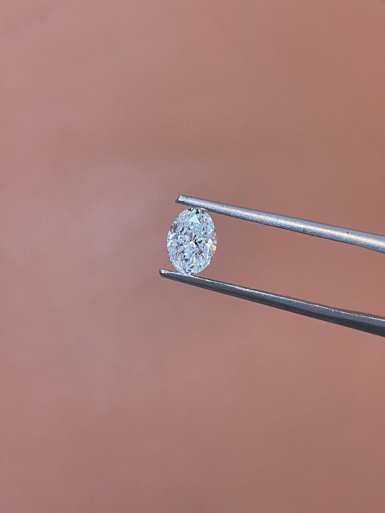 0.92 Carat Oval Brilliant Gia Certified D Color VS2 Clarity Diamond For ...