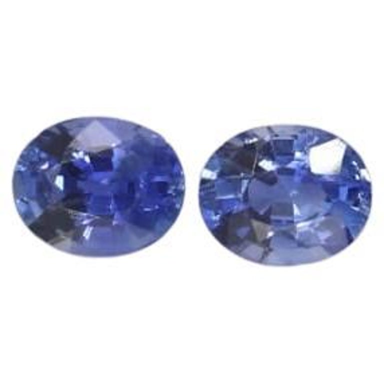 0.93ct Natural Blue Sapphires Precious Loose Gemstone, Customisable ...