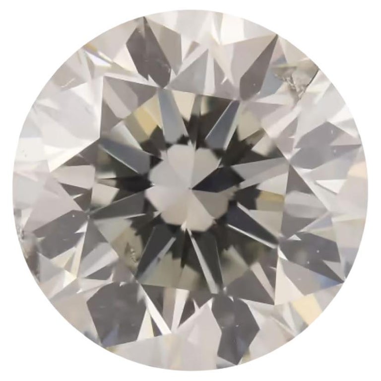 0.95 Carat Round Brilliant GIA Certified K, Faint Brown Vs1 Clarity ...