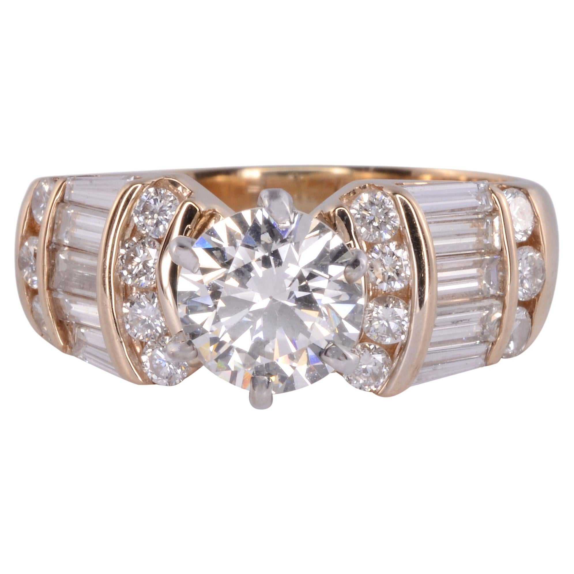 2.0 Carat VS Center Diamond Ring For Sale at 1stDibs