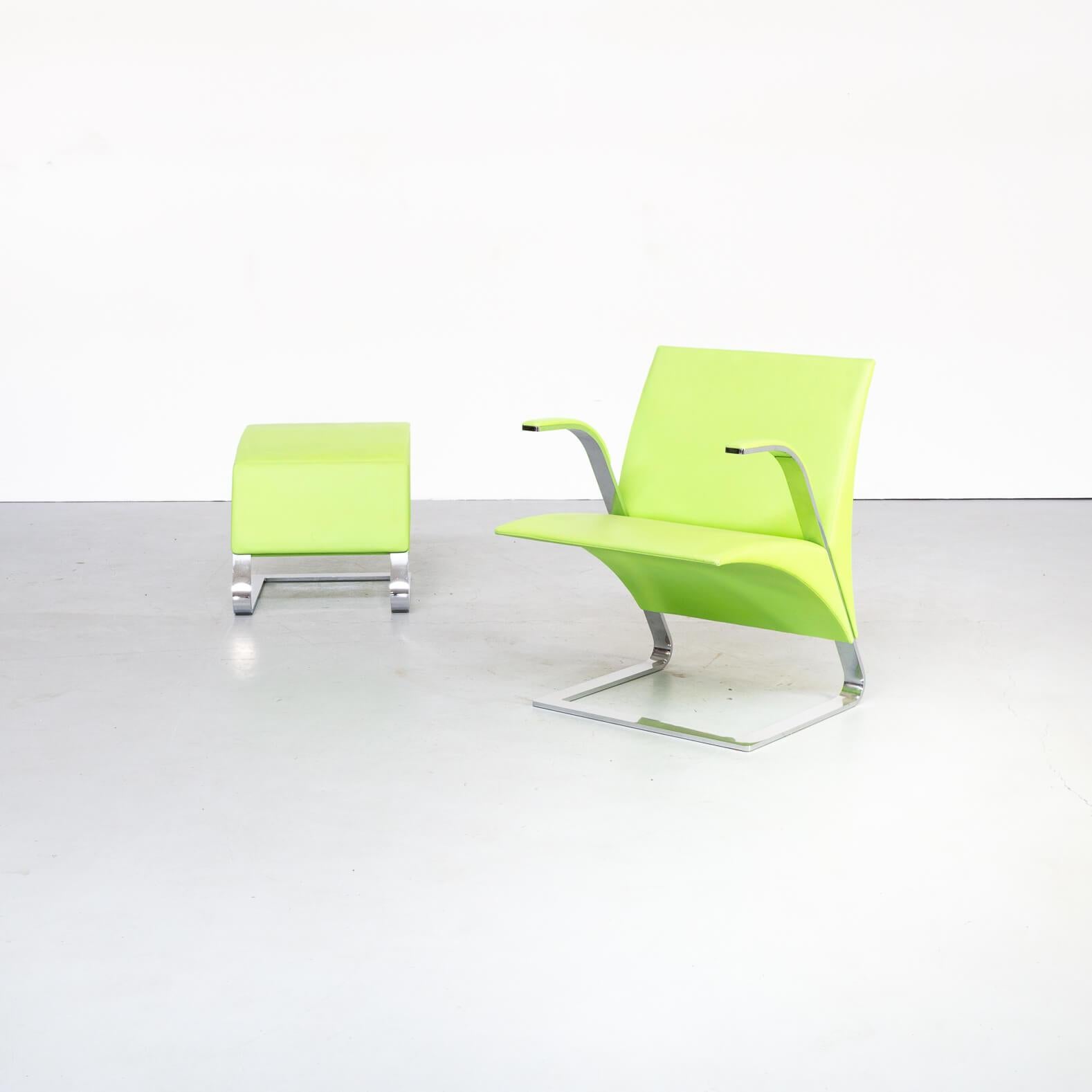 09s Riccardo Antonio ‘Ravello’ Fauteuil with Pelle Leather for Poltrona ...