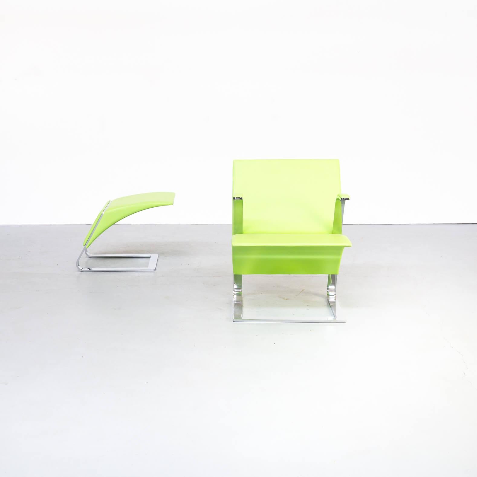 09s Riccardo Antonio ‘Ravello’ Fauteuil with Pelle Leather for Poltrona ...