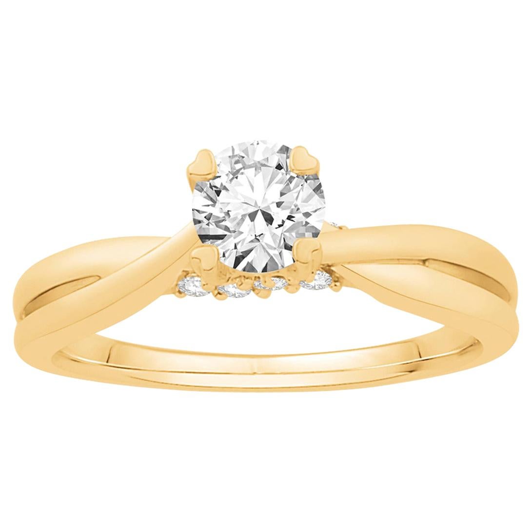 1/2 Carat TW Diamond Sol Plus Ring For Sale at 1stDibs