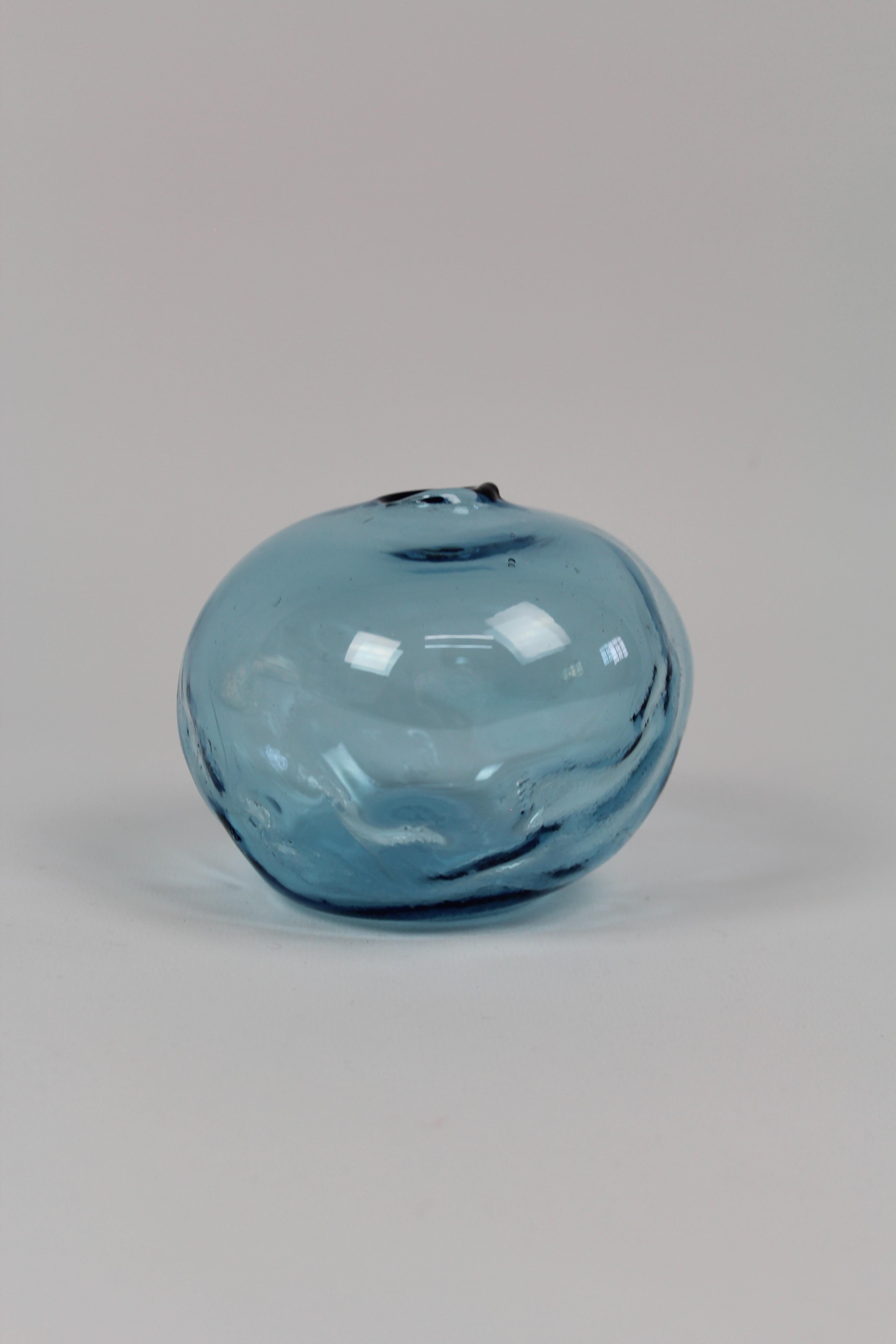 1/2 Ltr Forms, Aquamarine Blue, Handmade Glass Object by Vogel Studio ...