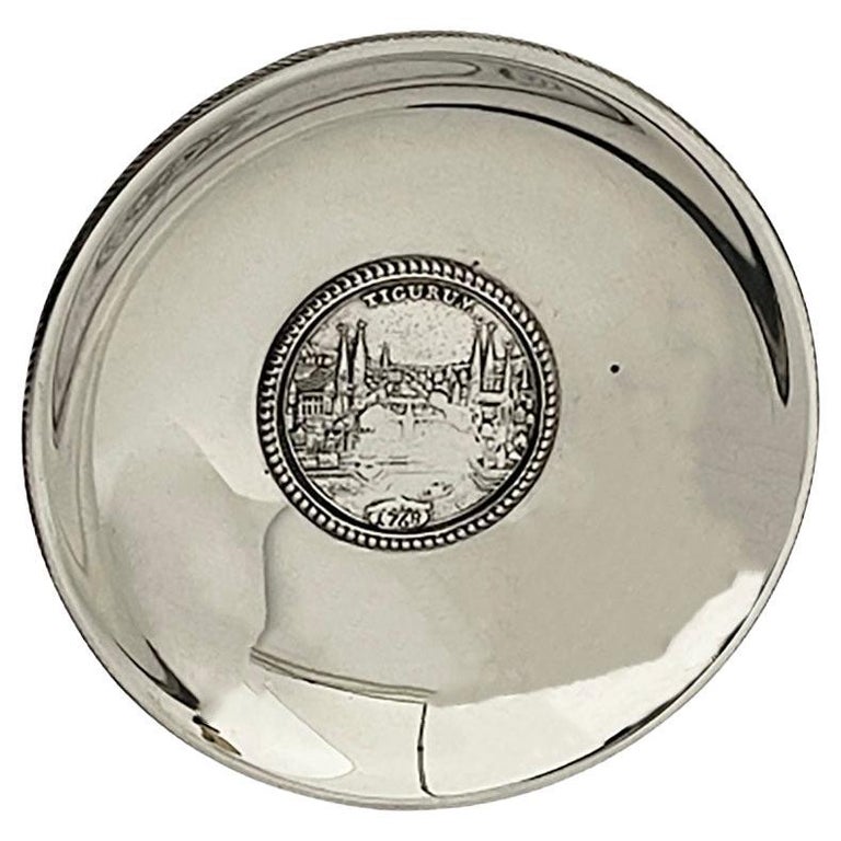 1/2 Thaler Swiss-Republic of Zurich small silver coin dish For Sale at ...