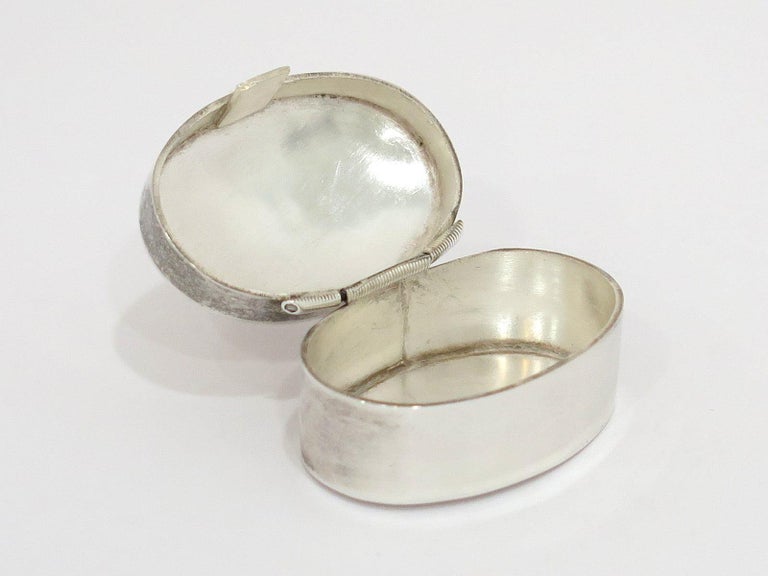 1 3/8 in - Sterling Silver Taxco Vintage Mexican Amethyst Center Oval ...