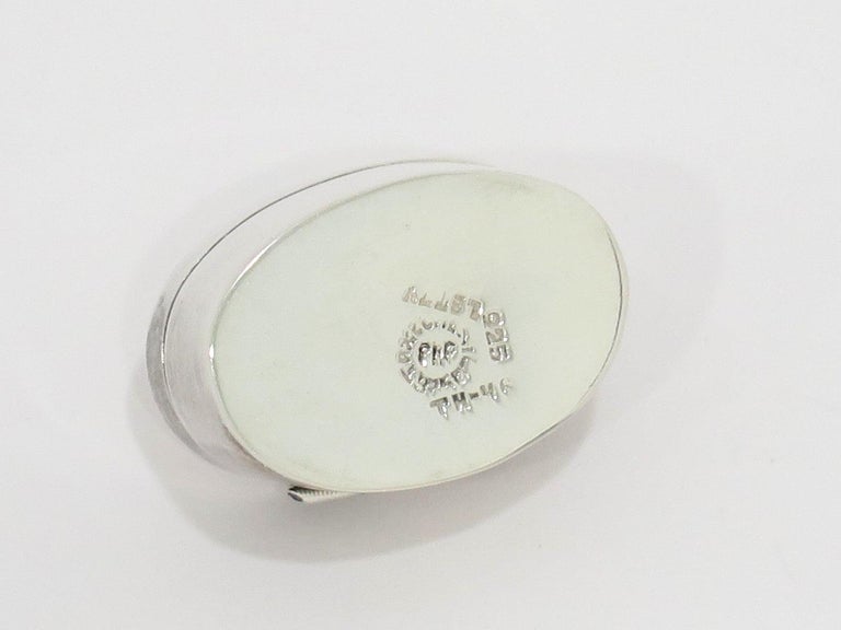 1 3/8 in - Sterling Silver Taxco Vintage Mexican Amethyst Center Oval ...