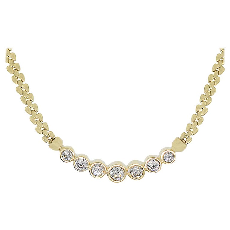 1 Carat Diamond Necklace at 1stDibs