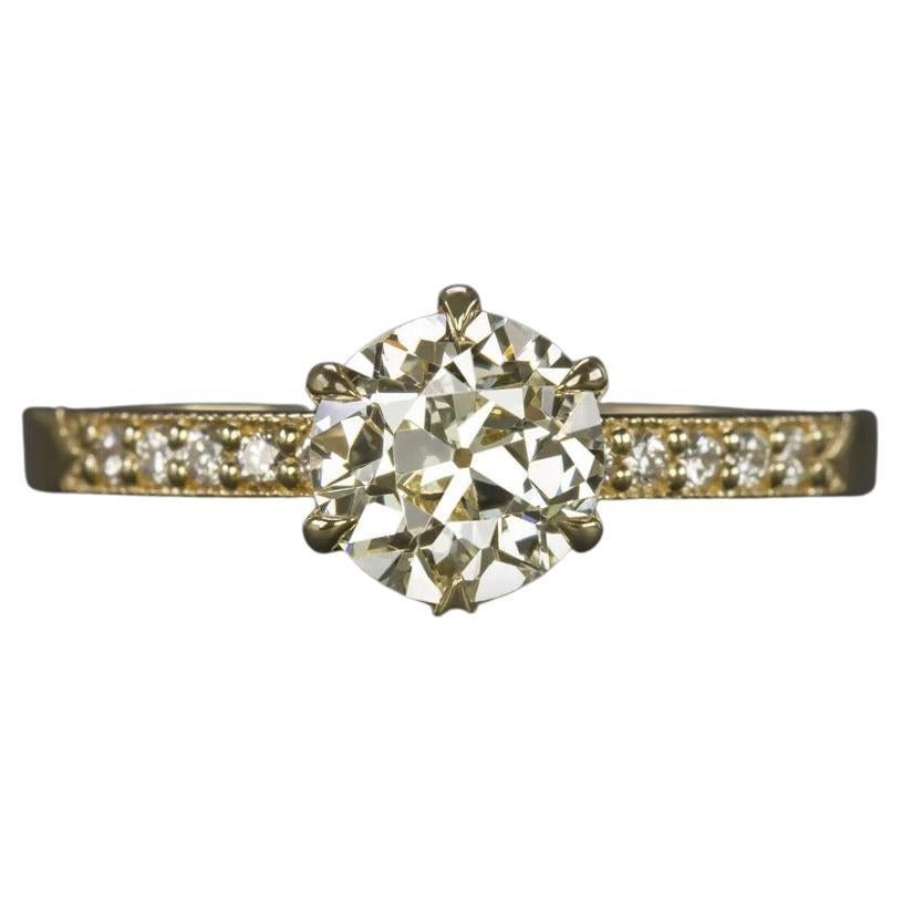 Cartier 18 Karat Yellow Gold Solitaire 0.25 Carat Solitaire Diamond ...