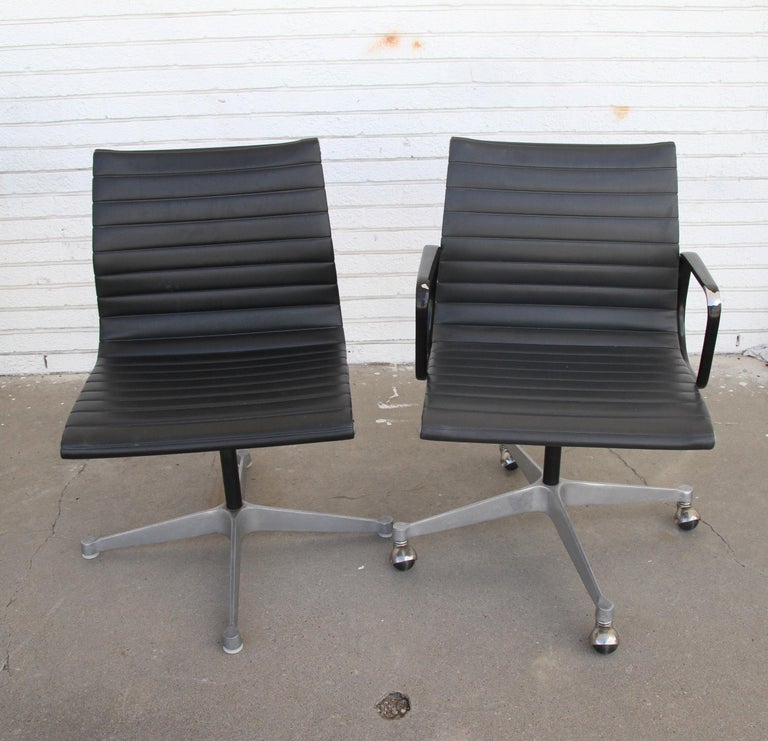 1 Charles Eames Herman Miller Aluminum Group Side Task Chair For Sale ...