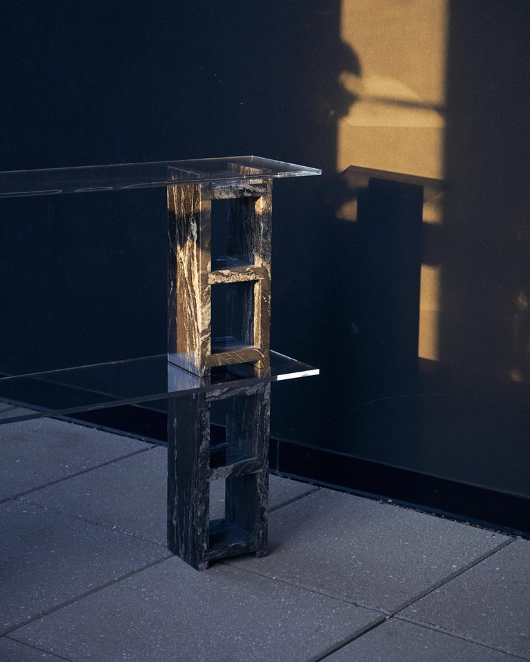 1 Cinder Block End Table, Black For Sale at 1stDibs