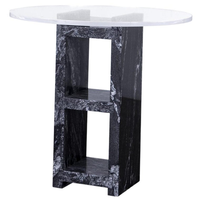 1 Cinder Block End Table, Black For Sale at 1stDibs