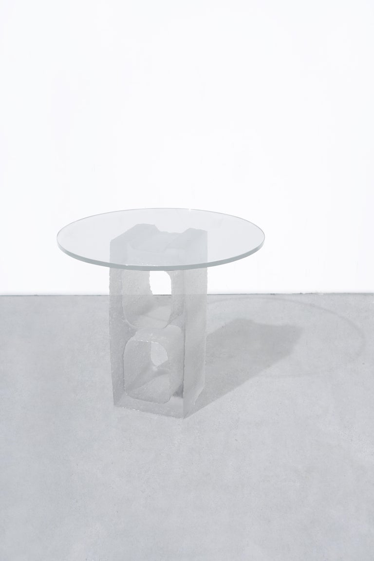 1 Cinder Block End Table, Resin For Sale at 1stDibs