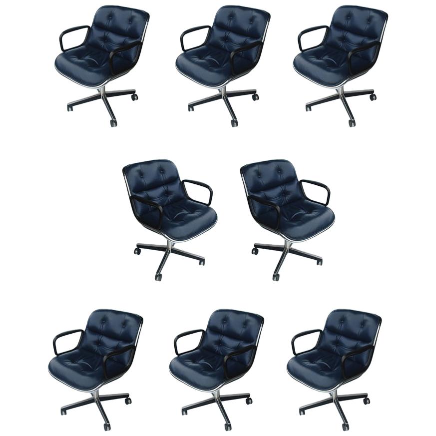 1 Navy Blue Knoll Pollock Chair For Sale at 1stDibs